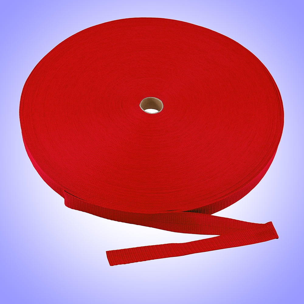 DuraGrip® Brand - 2" Red Lightweight Polypropylene Webbing - Walmart.com