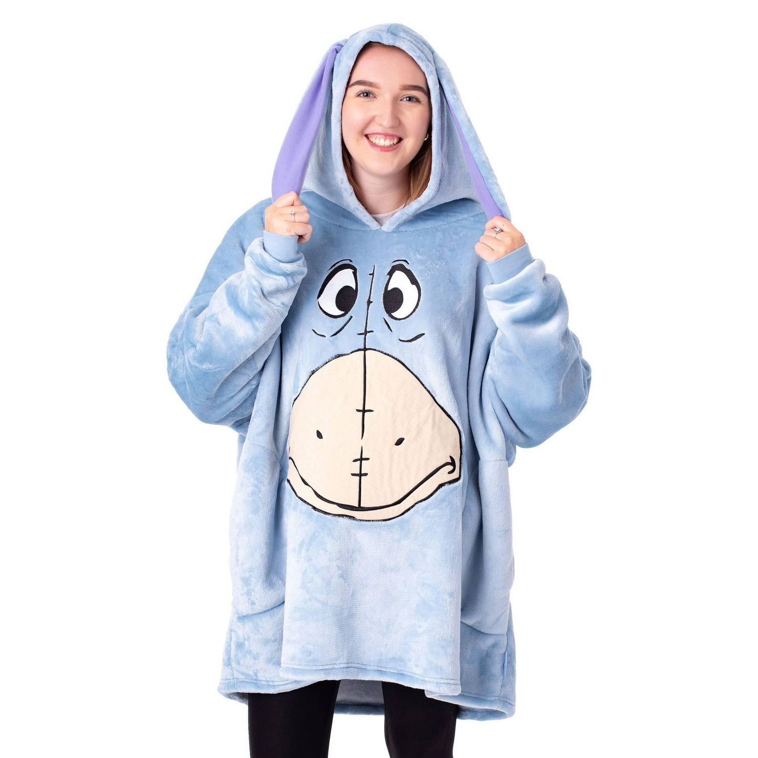 Click here for Winnie The Pooh Womens Eeyore Blanket Hoodie One S... prices