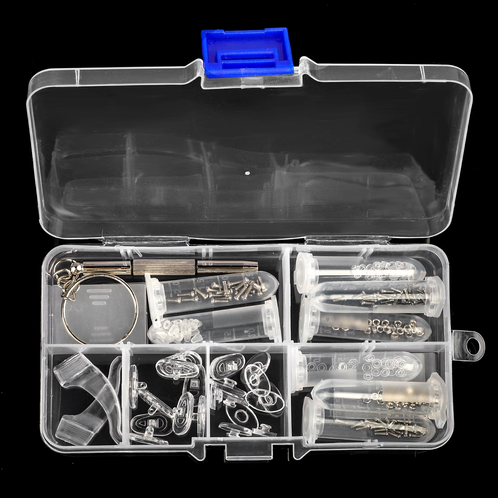 Craft Supplies & Tools Eyeglass Sun Glasses Repair Kit Screw Nut Nose ...