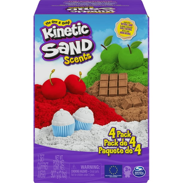 Kinetic Sand Scents, 32oz 4-Pack of Cherry, Apple, Chocolate and ...