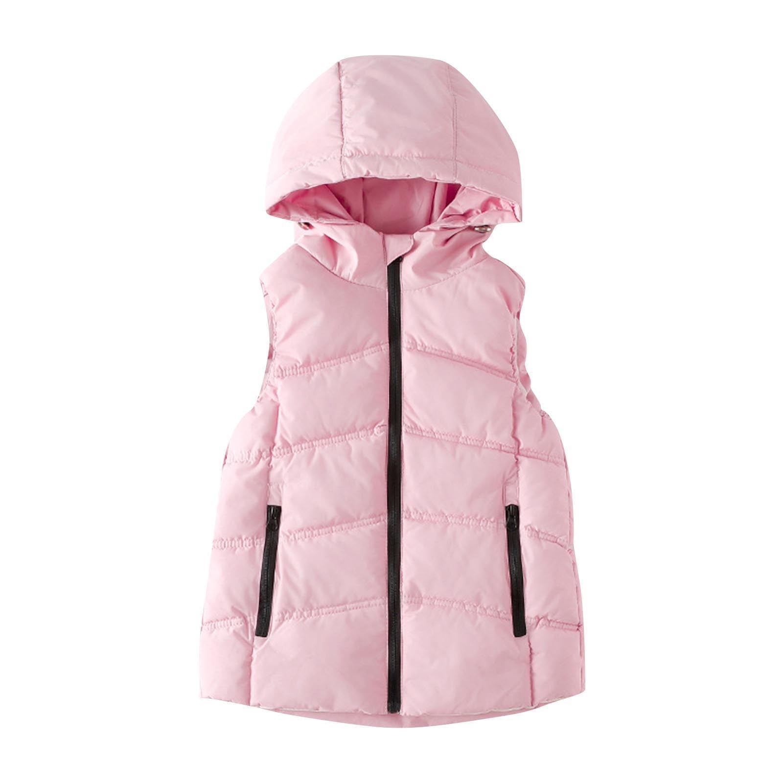 Click here for Fatyb Boys Girls Hooded Puffer Vest Sleeveless Dow... prices