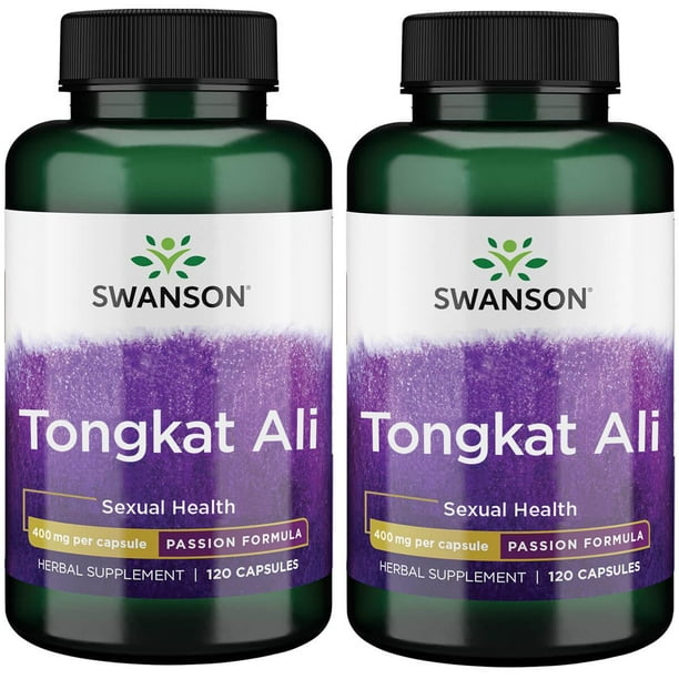 Swanson Tongkat Ali 400 mg 120 Caps 2 Pack - Walmart.com