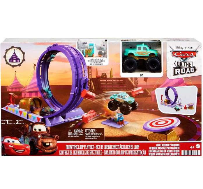Disney / Pixar Cars On The Road Showtime Loop Track Set Playset ...