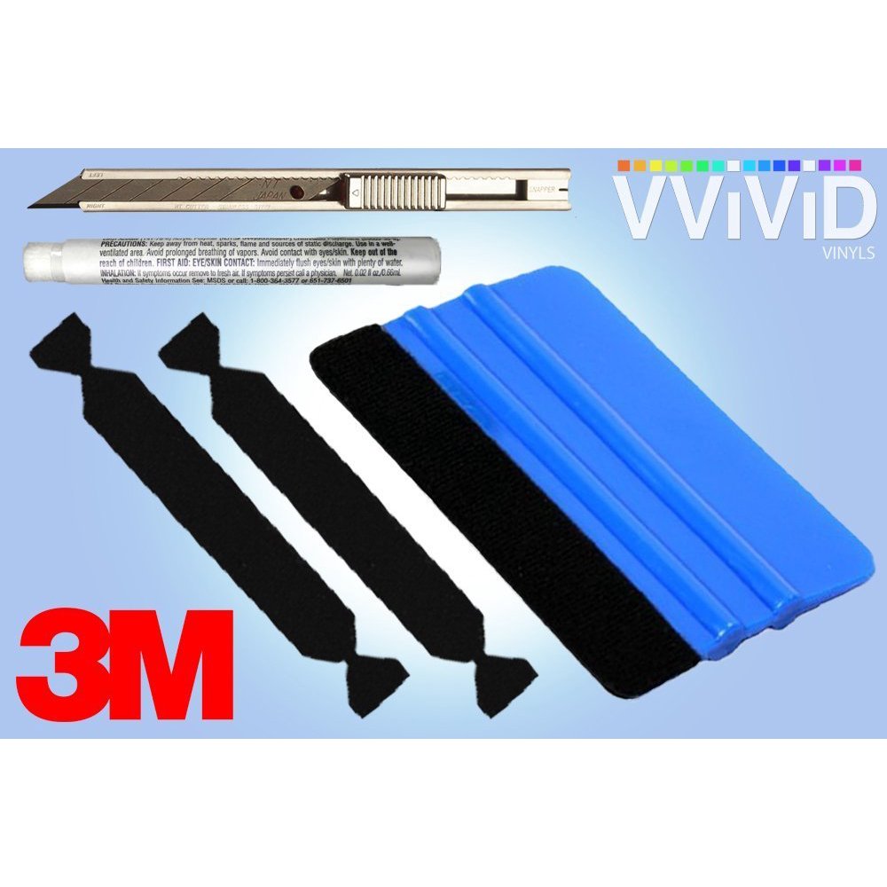 3M Blue Squeegee Plastic Applicator + Primer Pen + Professional Utility ...