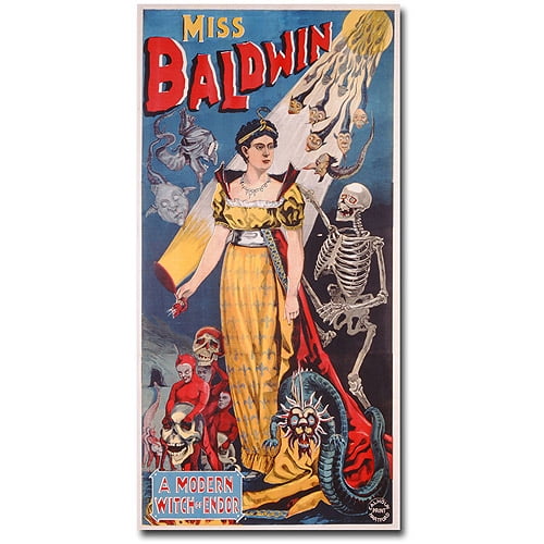 Trademark Art "Miss Baldwin, A Modern Witch of Endor, 1888" Canvas Wall ...