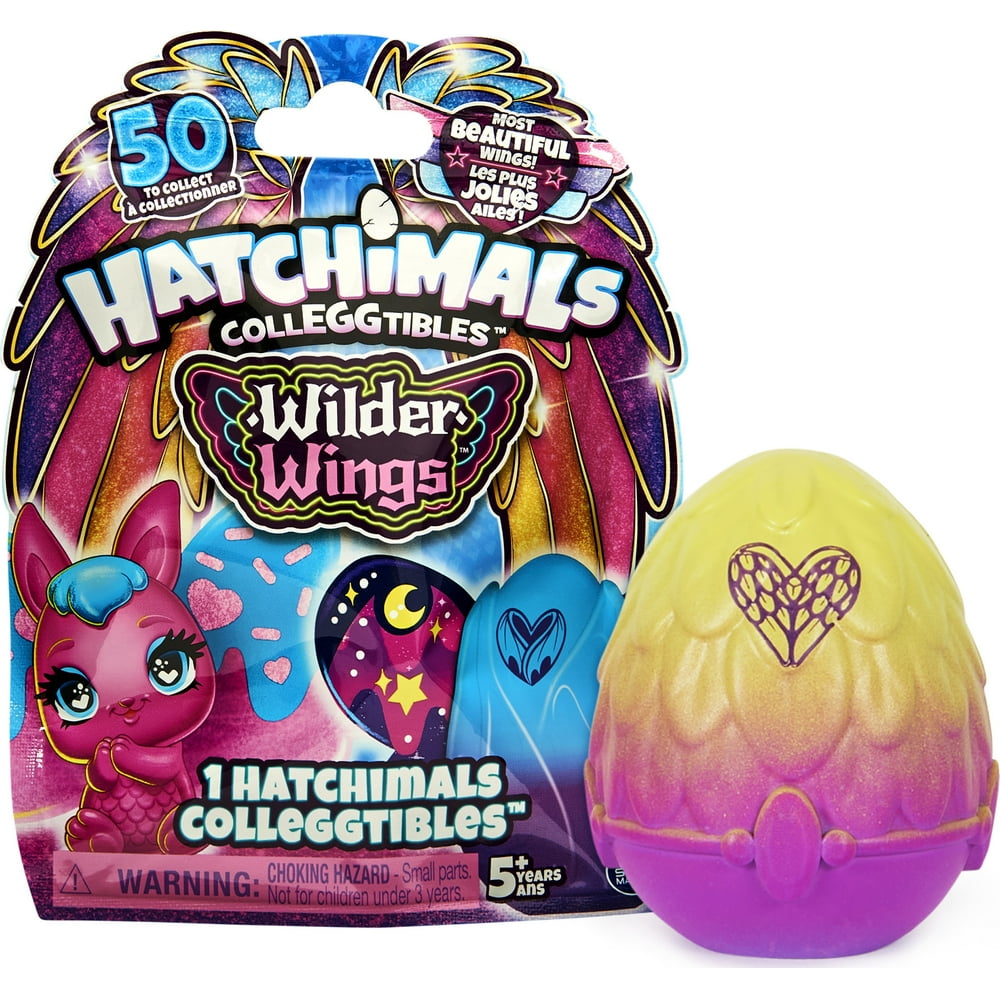 Hatchimals CollEGGtibles, Wilder Wings 1-Pack with Mix and Match Wings ...