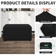 Easy-Going 100% Dual Waterproof Stretch Ottoman Cover 40x40x15inch ...