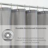 Gray Extra Long Waterproof Shower Curtain Liner 71x79 Inches - Walmart.com