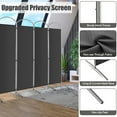 Costway Foldable Indoor/Outdoor Free Standing 6-Panel Privacy Screen ...