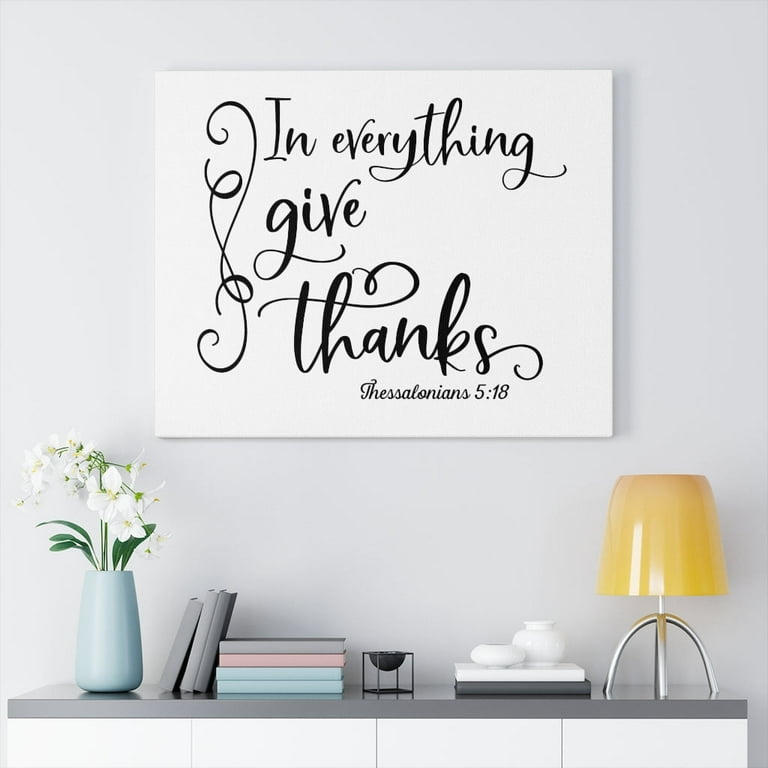 In Everything Give Thanks Wall Decal