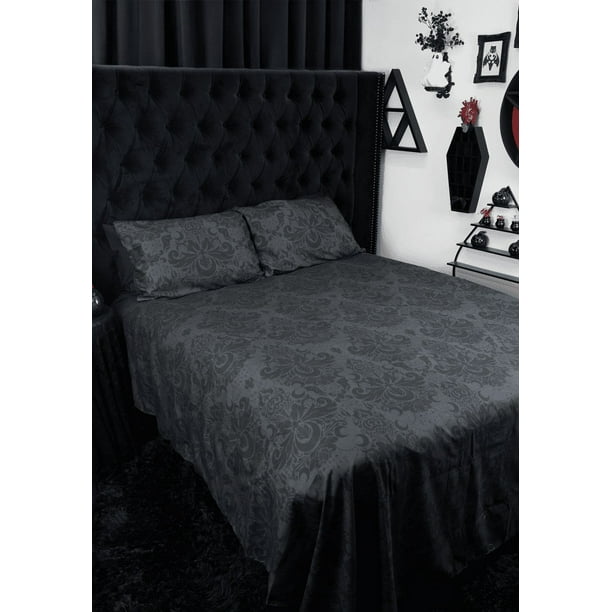 Good Mourning [Grey] | QUEEN SHEET SET | Bodega Aurrera en línea