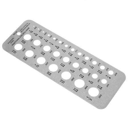 YDJKET Metric Stainless Steel Drill Gauges 1-13mm Measuring Tool for ...