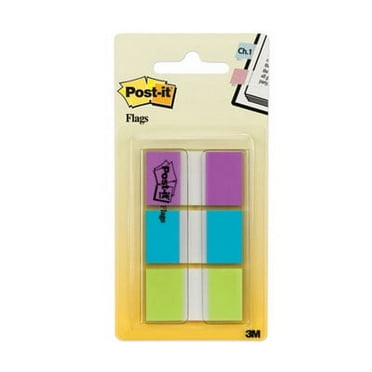 Post-it 1" Wide Flags, White, 50/Dispenser, 2 Dispensers/Pk, 100 Flags ...