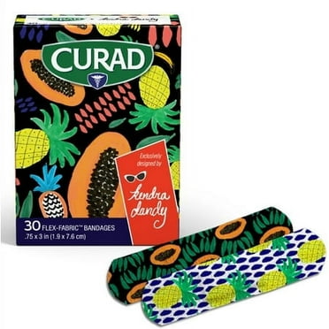 Curad CUR45701RB Kids Adhesive Bandages, Green Camouflage, 3/4" x 3 ...