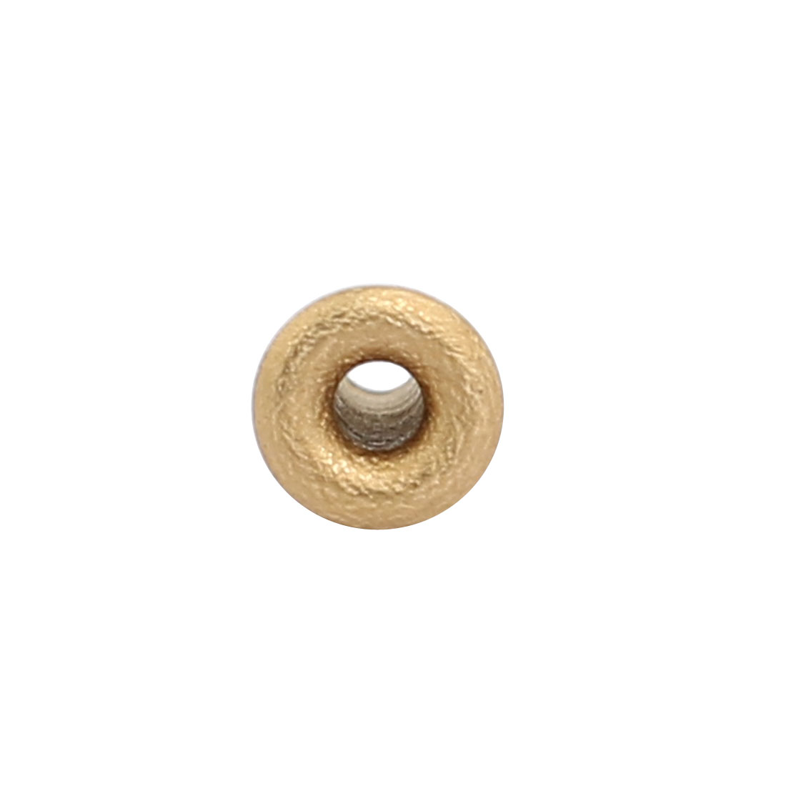 100pcs M2 x 10mm Brass Plated Metal Hollow Eyelets Rivets Gold Tone