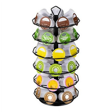 HDS K-Cup Holder Rack, 360 Degree Rotating Coffee Pod Carousel for 40 ...