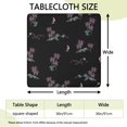 Backed Square Tablecloth with Colorful Exotic Tropical Plant Patterns ...