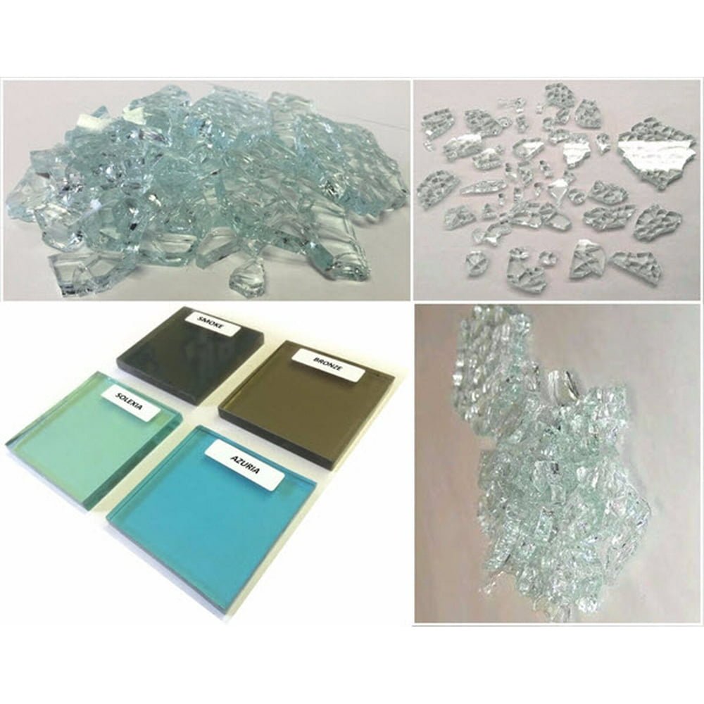 2 Lbs. Broken Tempered Glass for Craft and Art Projects - AZURIA (blue ...