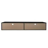 TV Stand with LED Lights, Floating TV Stand Wall Mounted Media Console ...