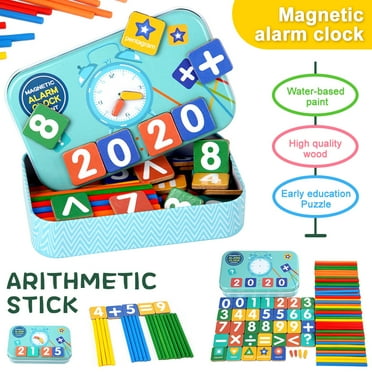 Set of 12 Learning Toys Math Toy Montessori Preschool Learning ...