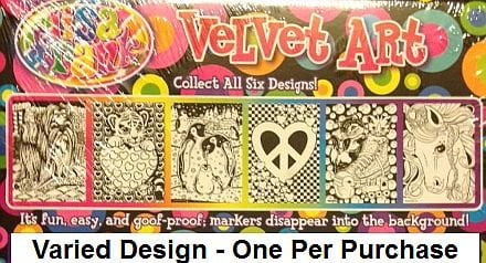 Lisa Frank Velvet Coloring Sheet Art Kit and Markers - Varied Images ...