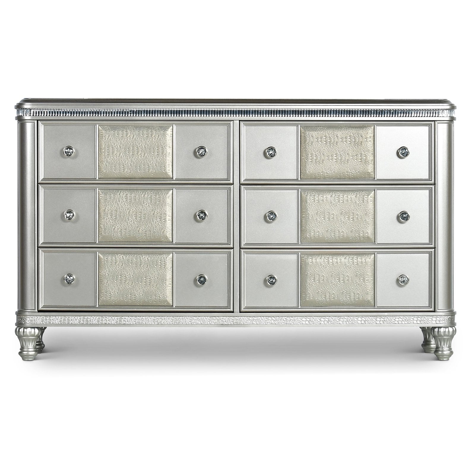 Steve Silver Co. Midtown 6 Drawer Dresser with Optional Mirror ...