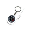 360 Degree Rotating Bearing Keychain Sturdy Kirsite Metal Key Rings ...