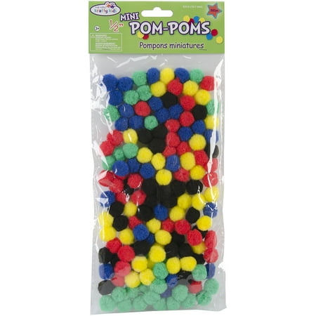 Mini Pom-Poms .5" 150/Pkg-Primary | Walmart Canada
