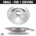 Set of 2, Kunafa Serving Plates, 11.4" Durable Silver Aluminum, Perfect ...