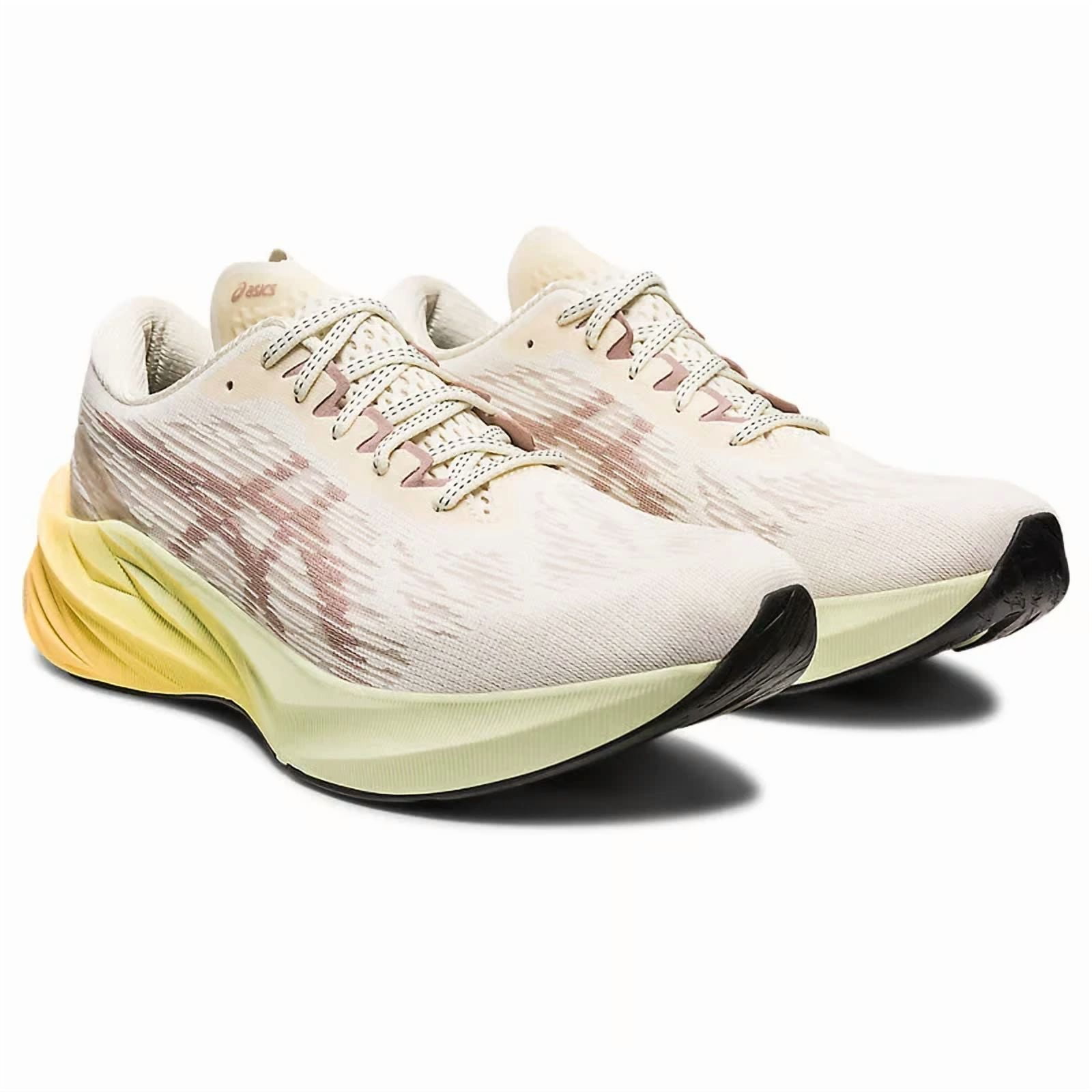 Asics Novablast 3 1011B458.101 Sneaker Mens 15 Cream Fawn Running Shoes ...