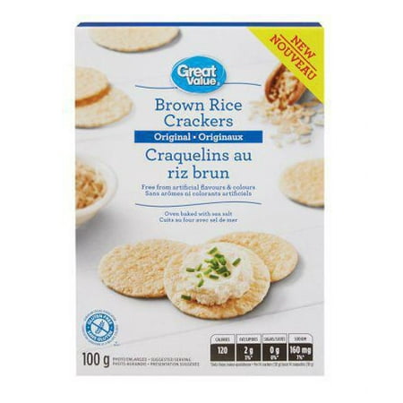 Great Value Original Brown Rice Crackers | Walmart Canada