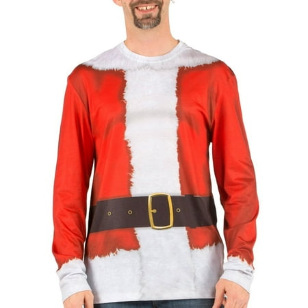 Holiday - Santa Claus Men's Long Sleeve Tee Shirt - Walmart.com