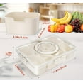 1Pcs Divided Serving Tray with Lid and Handle - Portable Snackle Box ...
