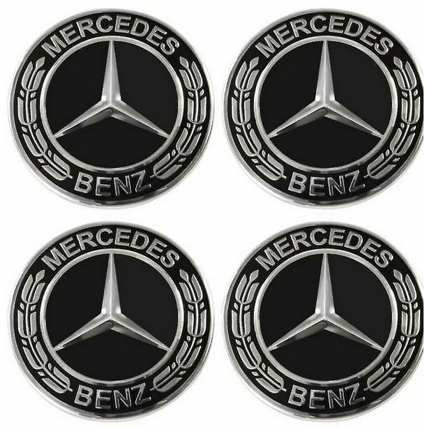 4x Mercedes Benz Wheel Centre Cap Sticker 65mm Benz Hub Emblem Sticker ...