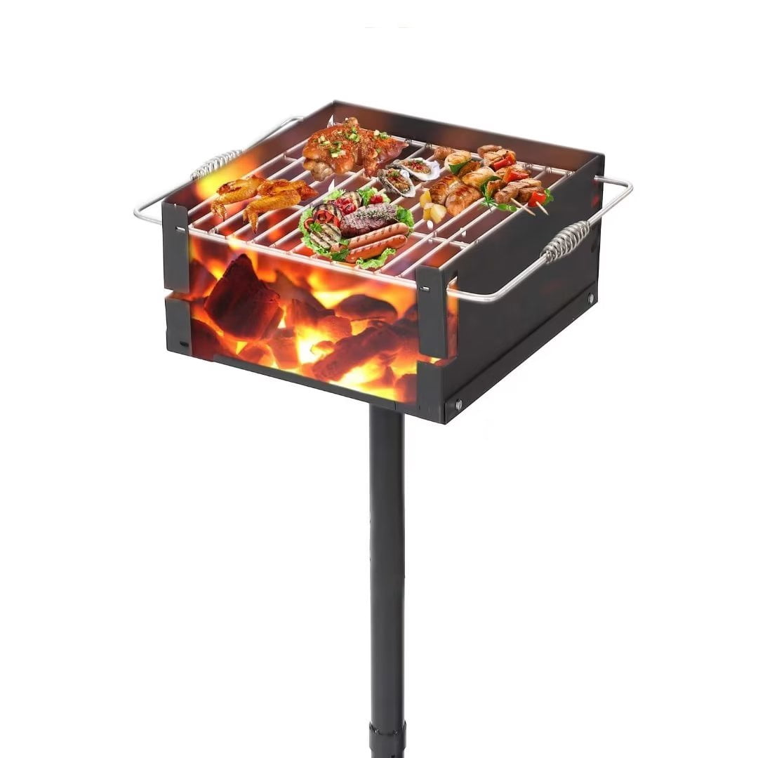 Park-Style Grill Charcoal Grill with Grate ,16x16 Inch - Walmart.com