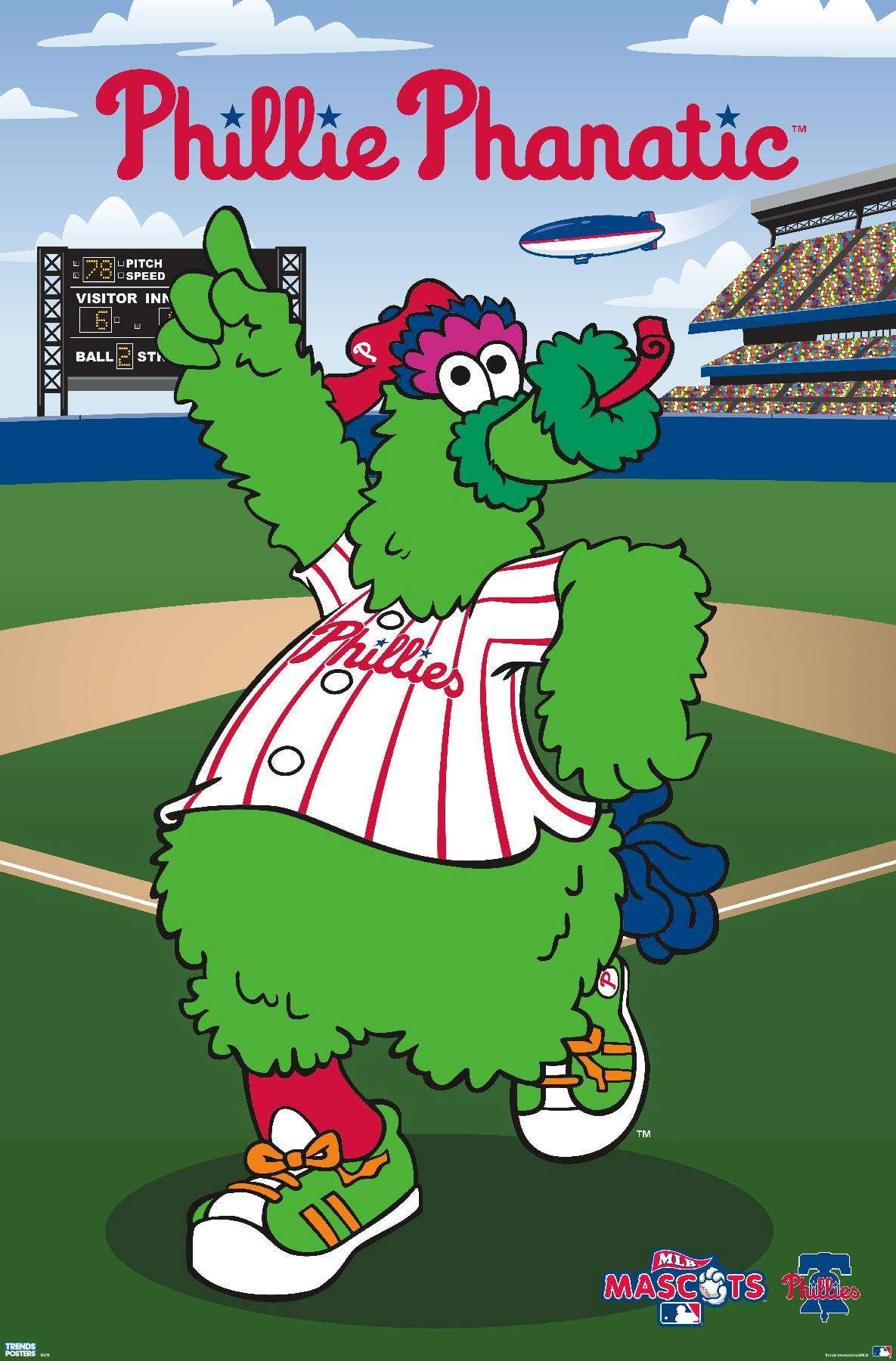 MLB Philadelphia Phillies - Phillie Phanatic Poster - Walmart.com ...