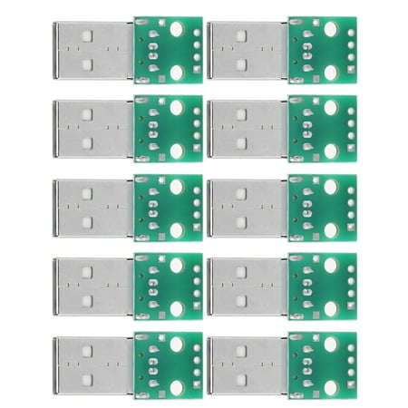 Usb Type A Male Plug Breakout Board, Usb To Dip Adapter Board, For Diy ...