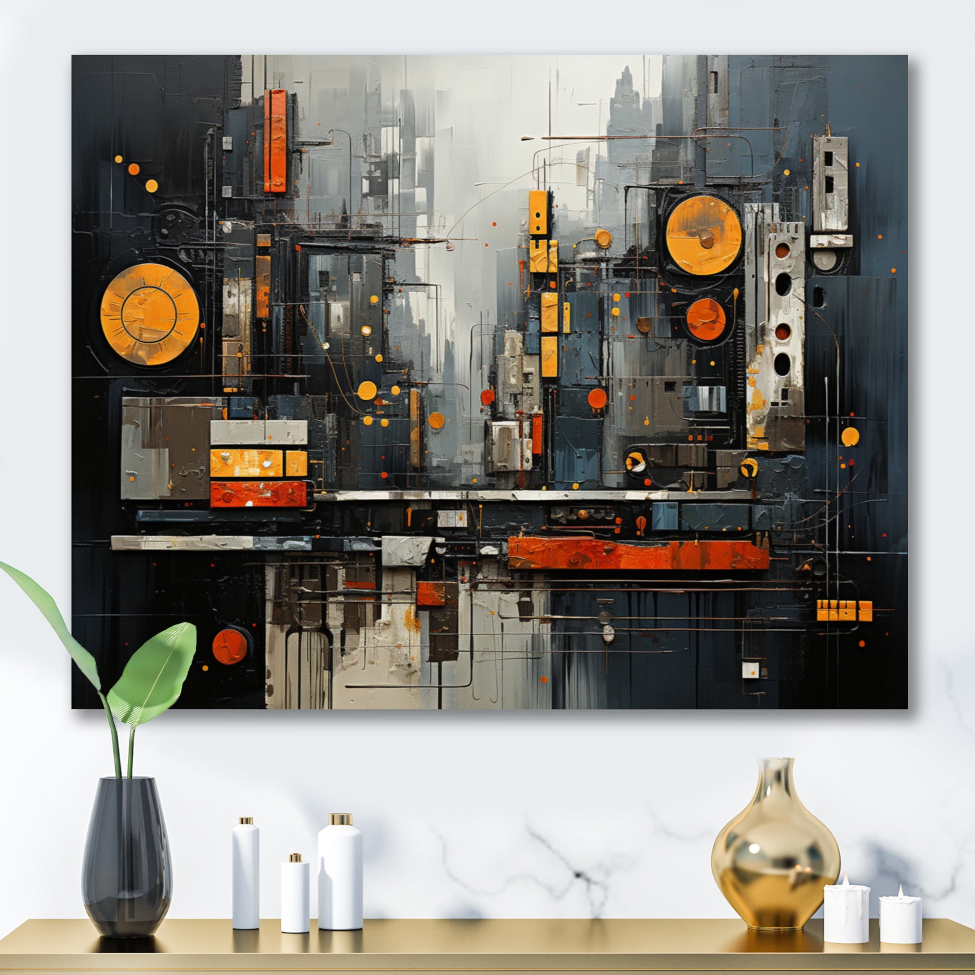 Click here for Designart Abstract Collages Oversized Wall Art Dec... prices