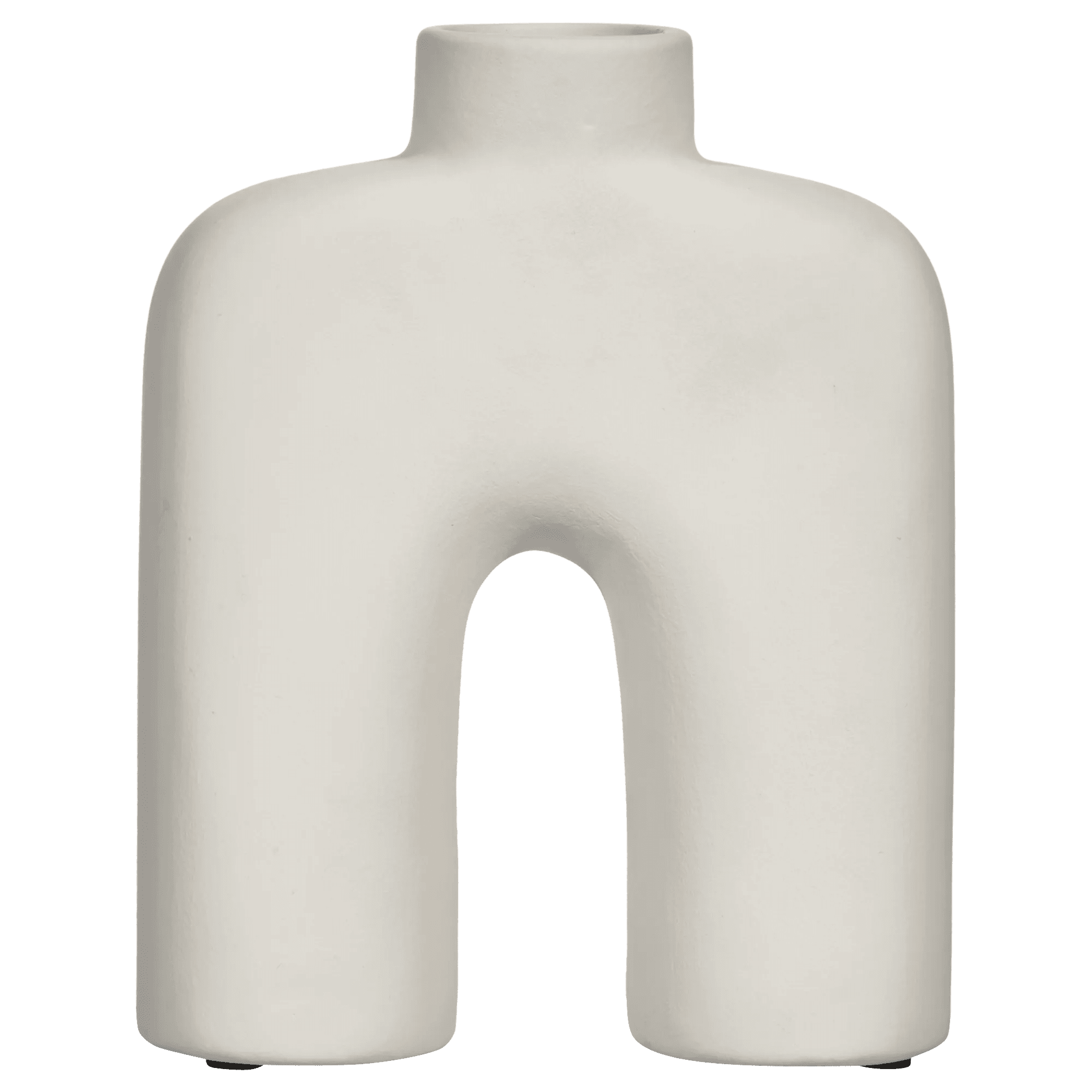 Click here for Bouclair White Ceramic Table Vase 6.8 X 8.6 In (17... prices