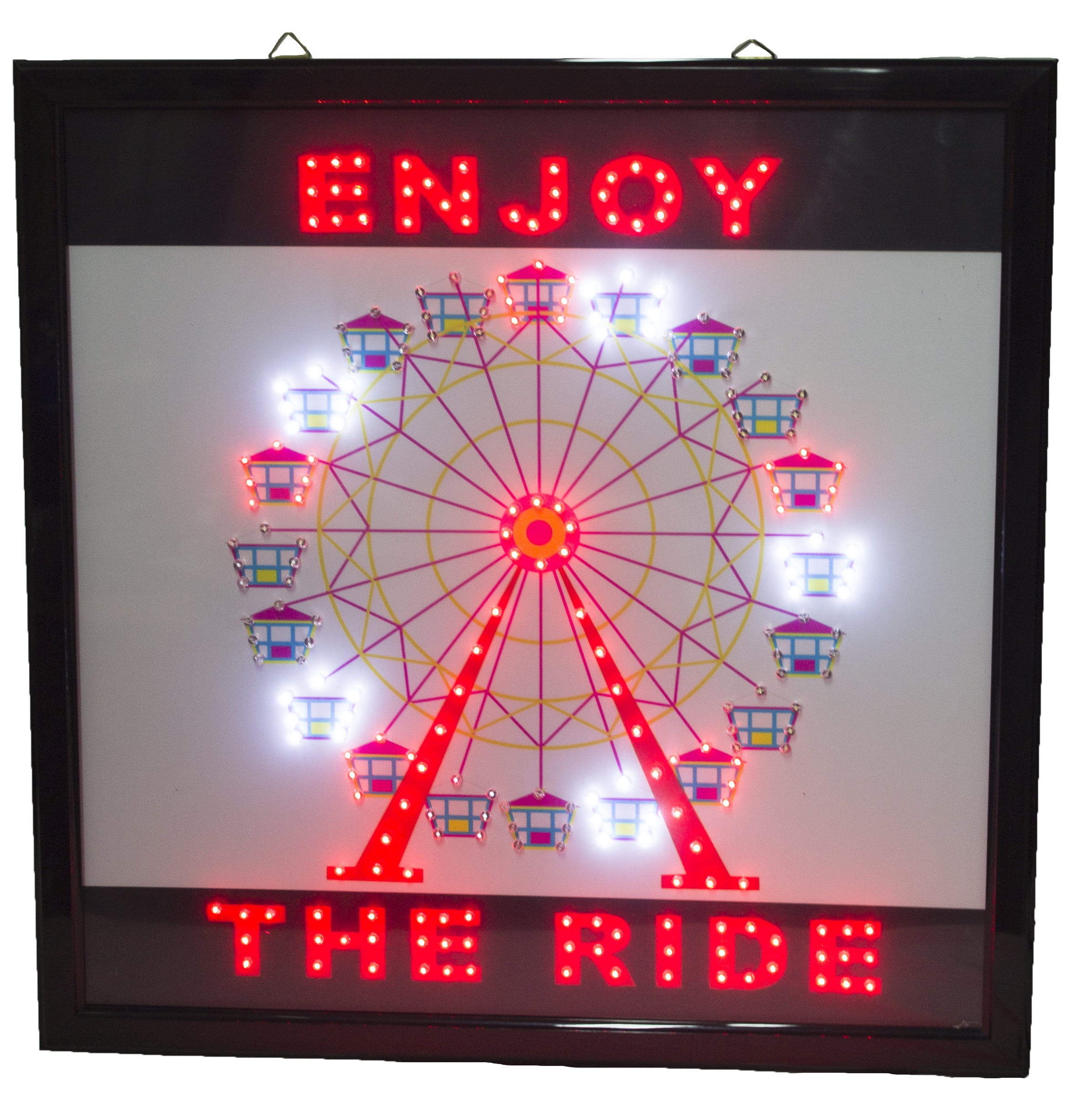 Ferris Wheel Enjoy The Ride Large 19" LED Motion Sign - Walmart.com