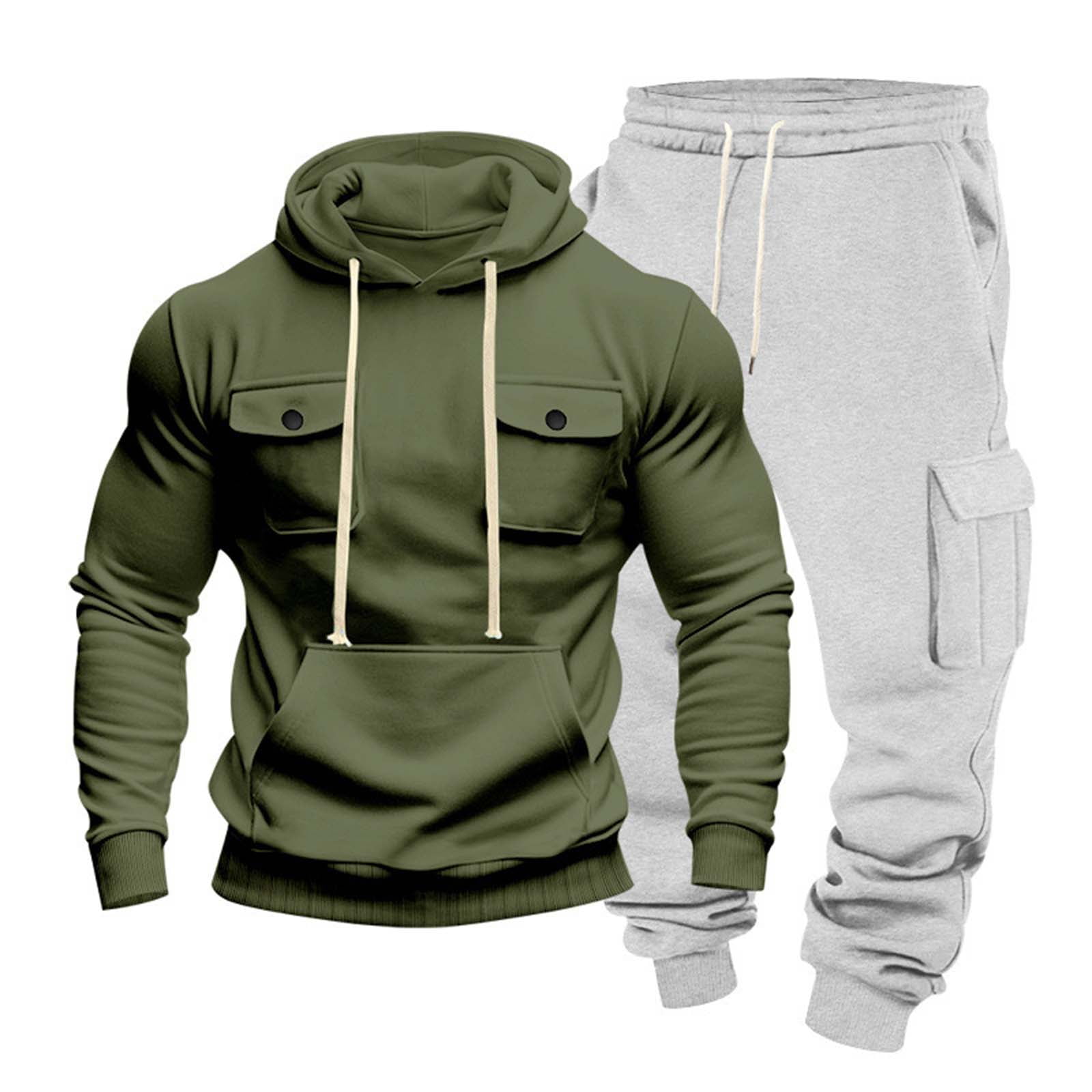 Click here for Ccpelsie Mens Tracksuit 2 Piece Hooded Athletic Sw... prices