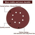 Sanding Discs, 8-Holes Hook and Loop Sandpaper 125MM Sanding Pad ...