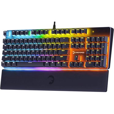 60% Mechanical Keyboard, LED Backlit Compact 68 Keys Gaming Keyboard ...