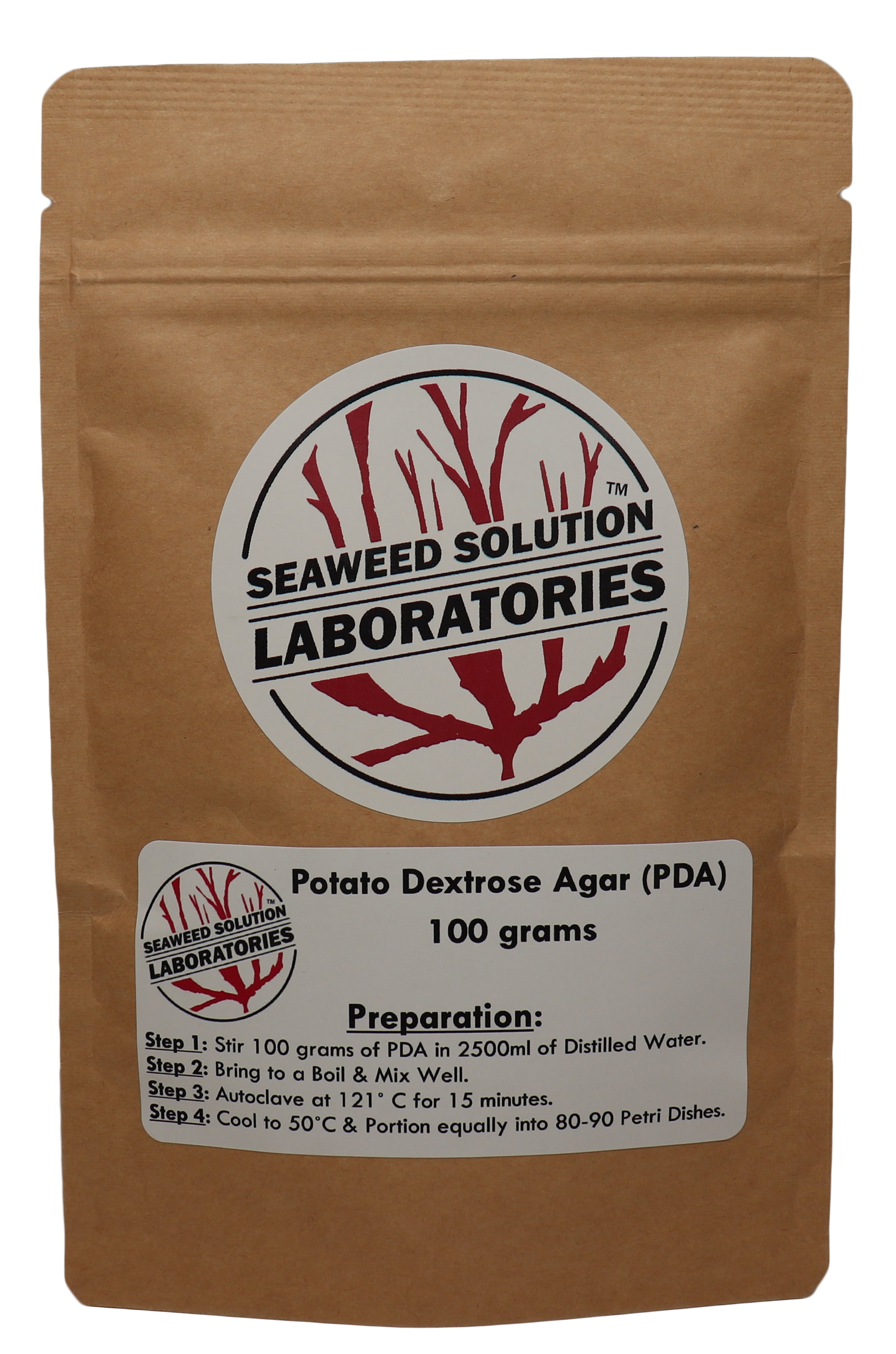 Potato Dextrose Agar (PDA) Dehydrated, 100 grams - Walmart.com