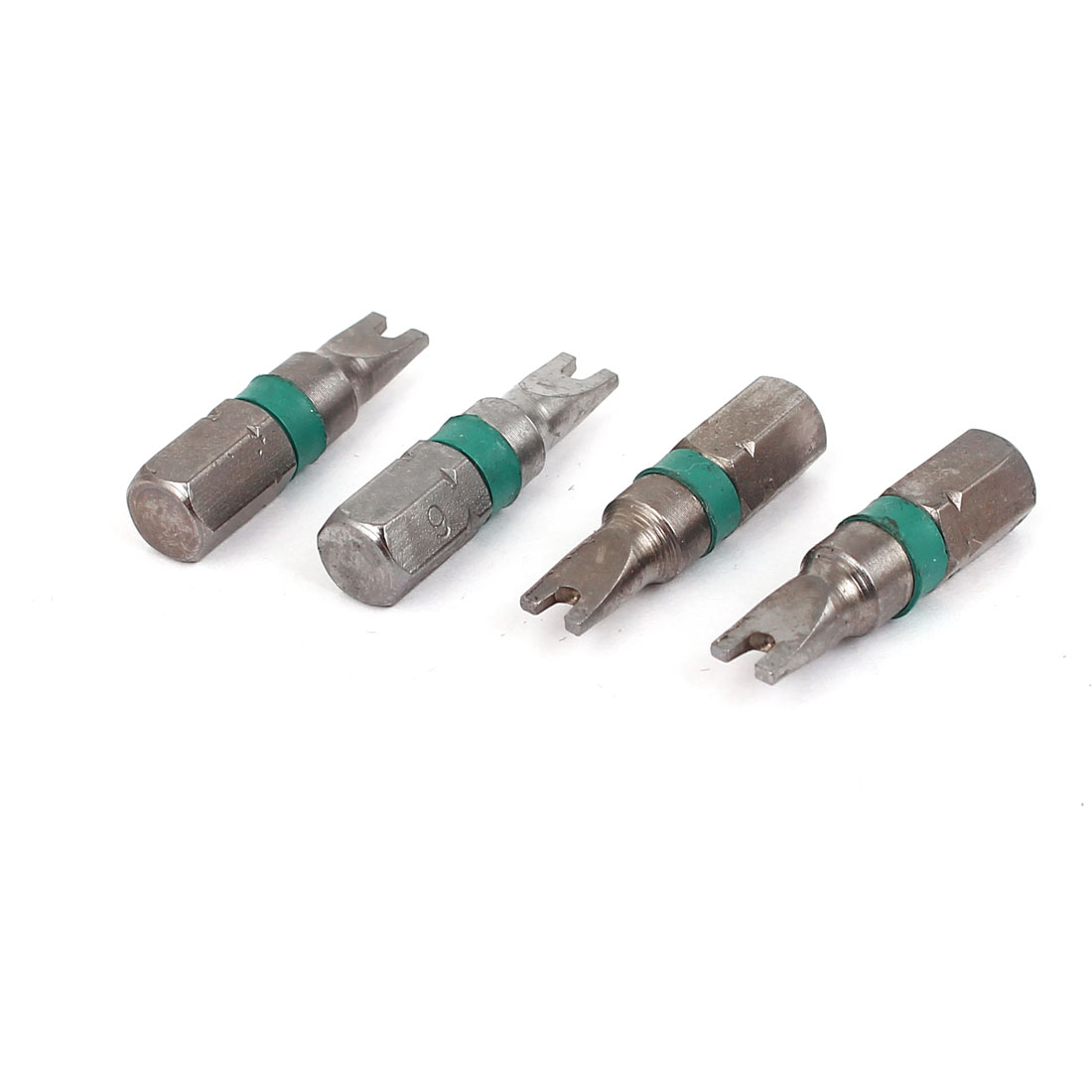 Metal U Shape Spanner Head Screwdriver Bits Gray Green 4 Pcs | Walmart ...