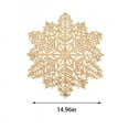 Christmas Placemats Snowflakes Let it Snow Table Place Mat Christmas ...