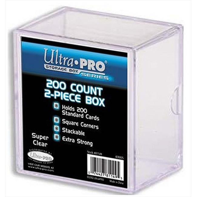 Ultra Pro 2 Pieces Plastic Box, 200 Count - Walmart.com