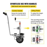 12V Motorised Wheels Electric Power Mover Maneuver Trailer Boat 350W ...