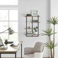 Danya B Rhodes 4 Tier Modern Floating Windowsill Wall Shelf Unit With