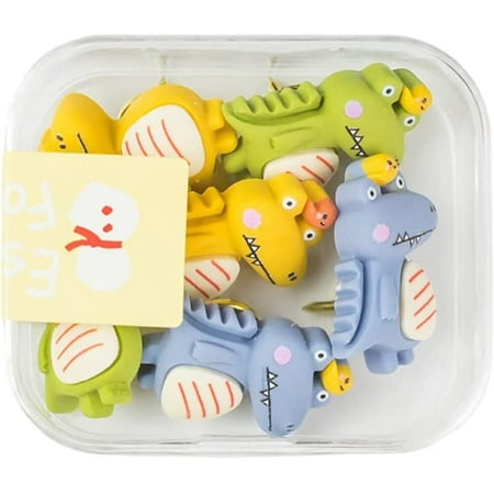 FanShow 12 Pieces Cute Cartoon Animals Pushpins Resin Animal Push Pins ...